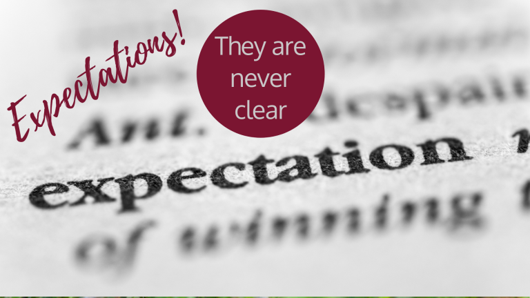 Expectations! They are never clear - Rhapsody Red Designs