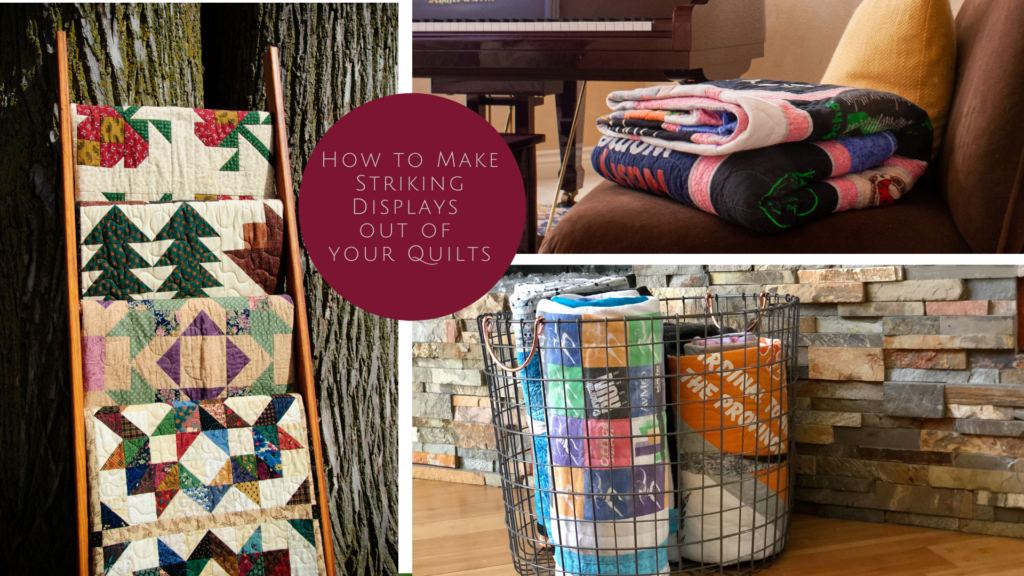 How to Make Striking Displays out of your Quilts - Rhapsody Red Designs